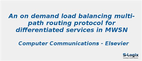 on demand load balancing multi path routing ns2 projects s logix