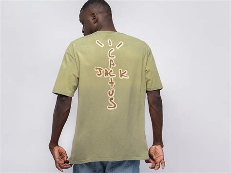 Футболка Travis Scott цвет Зеленый купить по цене 1990 рублей в ...