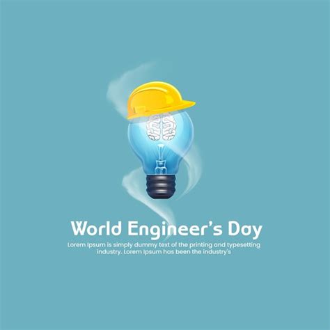 Premium Vector World Engineers Day Creative Ads