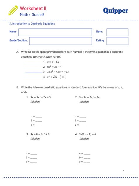 Me Math 9 Q1 0101 Ws2 Pdf Area Mathematics