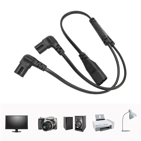 Кабельразветвитель переменного тока Iec320 C8 Dual C7 от мужчины к