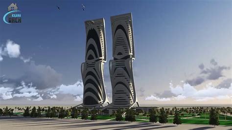 مشروع ابراج اداري تجاري سكني انميشن Commercial Adminstrative