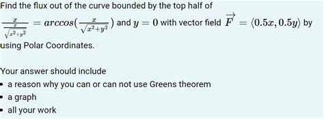 Find The Flux Out Of The Curve Bounded By The Top