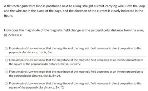 Answered A Flat Rectangular Wire Loop Is Bartleby