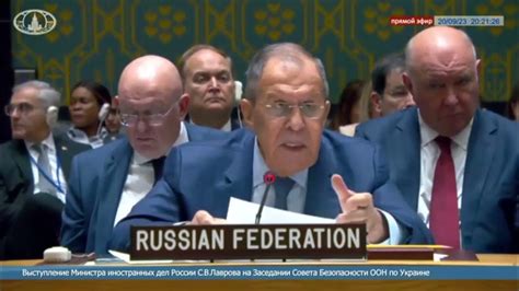 Выступление С Лаврова на заседании СБ ООН по Украине Нью Йорк 20 сентября 2023 года Youtube