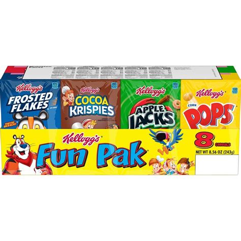 Kelloggs Fun Pak Variety Pack Cold Breakfast Cereal 8 56 Oz Shipt