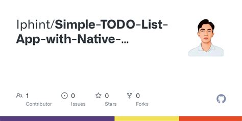 Github Iphint Simple Todo List App With Native Javascript