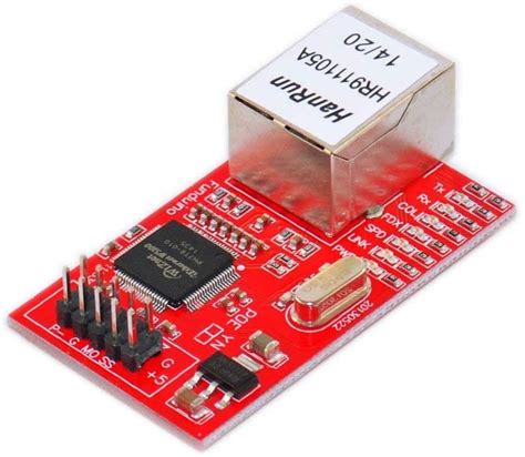 W5100 乙太網路模組 Rj45 有線網路通訊模組 Spi 通訊 台灣智能感測科技