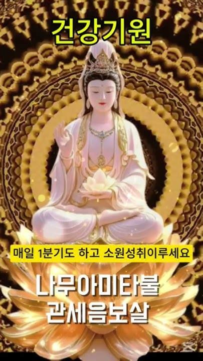 건강은 삶에 큰자산입니다몸과마믐이 건강해야 꿈을 이루고 행복한 삶을 살수 있습니다관세음보살 건강기원행복꿈 Youtube