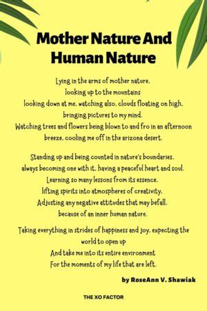 The Incredible Beauty And Tranquility Of Nature Poems The Xo Factor