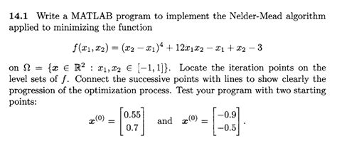 Solved 141 Write A Matlab Program To Implement The