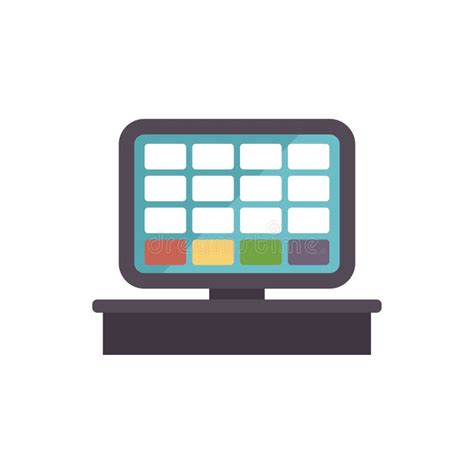 Modern Pos Terminal Displaying Product Selection Interface Stock Illustration Illustration Of