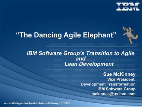 The Dancing Agile Elephant Ppt