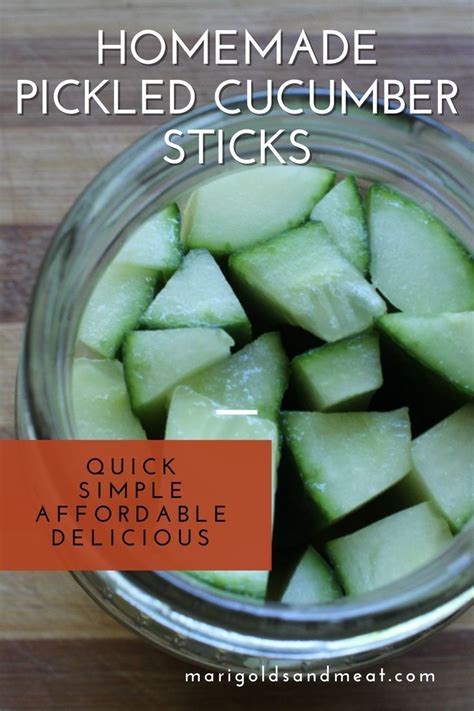 Simple Pickled Cucumber Sticks Pickling Cucumbers Sweet Pickles Cucumber Canning