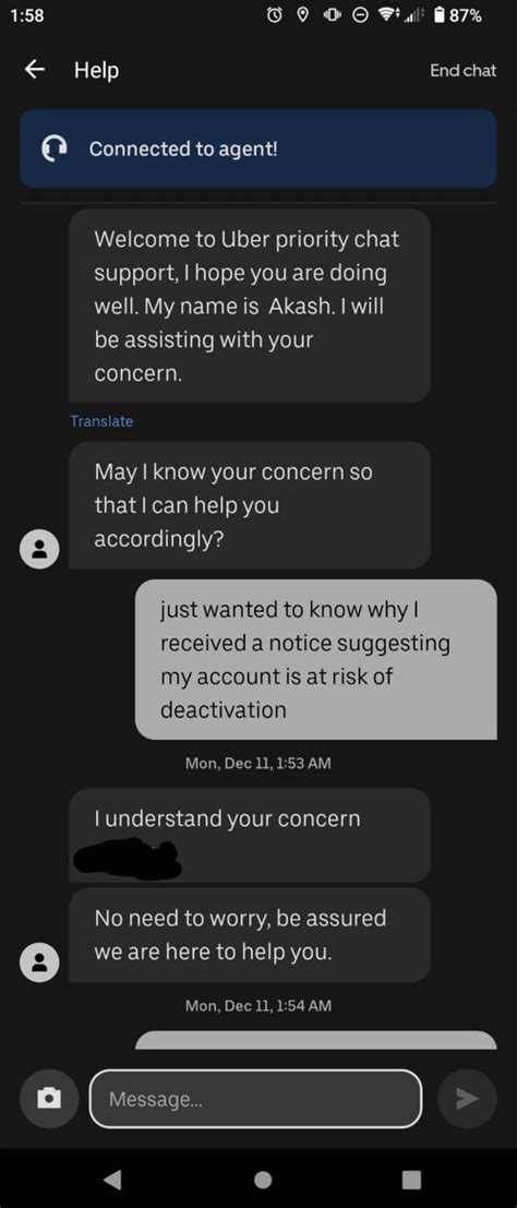 account deactivation at risk sent in error r uberdrivers