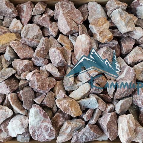 Крошка мраморная цветная 20 40 мм в мешках