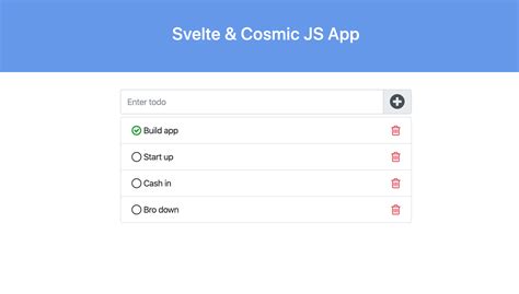 GitHub Cosmicjs Svelte Todo Todo List App Built Using Svelte And Cosmic