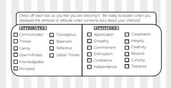 IB MEGA Bundle Attitudes And Attributes Key Concepts Babe Checklist MORE