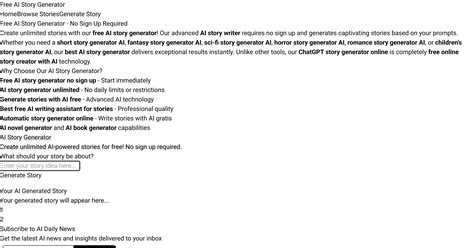 Nsfw Stories Free Ai Story Generator