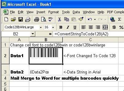 Code 128 Barcode Add In For Excel Download Softpedia