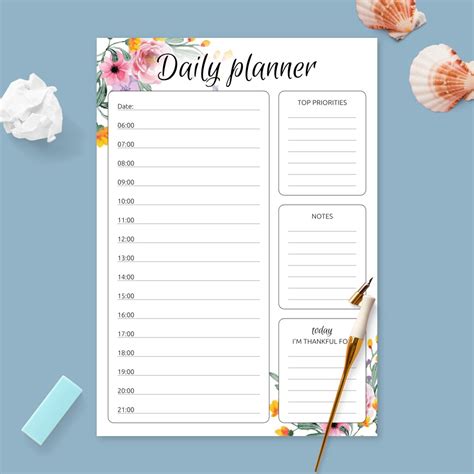 Cute Hourly Schedule Template