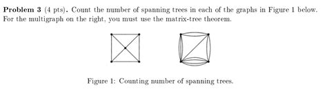 solved problem 3 4 pts count the number of spanning trees