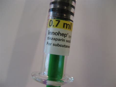 Tinzaparin Injection For Suspected Dvt Carol Bassi Nee Mclaughlin