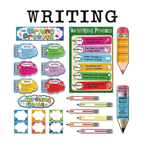 Buy 34 Pieces Writing Process Bulletin Board Decorations Writing Process S Learning Boards