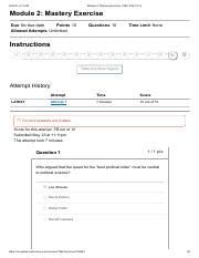 Module 2 Mastery Exercise Political Science And Enlightenment Course Hero