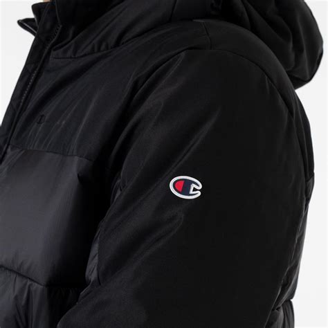 Kurtka Champion C Logo Patch 219190 Kk001 Męska Czarna