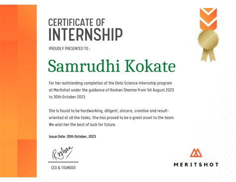 Samrudhi Kokate On Linkedin Im Thrilled To Announce The Completion Of My Data Science
