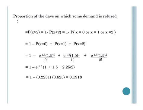 Poisson Distribution Business Statistics Ppt