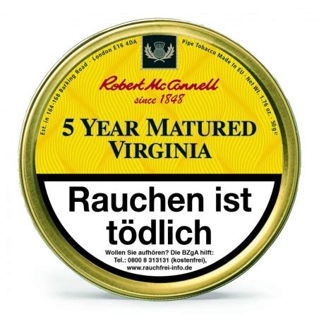 Tutun De Pipa Robert Mcconnell Heritage 5 Year Matured Virginia 50g