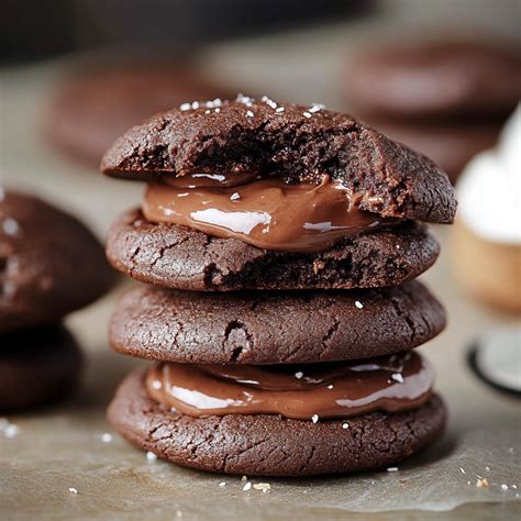 Four Ingredient Nutella Sandwich Cookies