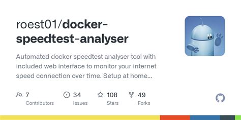 GitHub Roest Docker Speedtest Analyser Automated Docker Speedtest Analyser Tool With