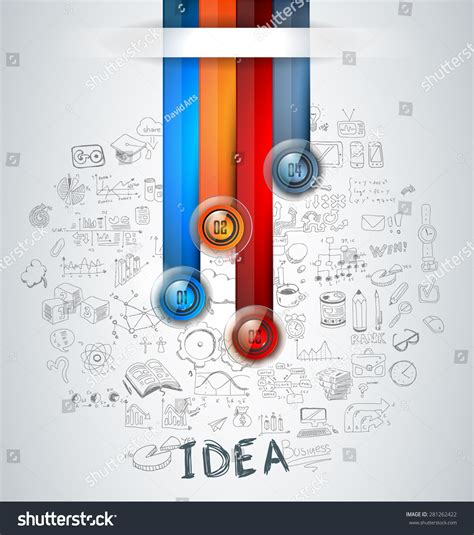 Infographics Modern Template Classify Data Informations Stock