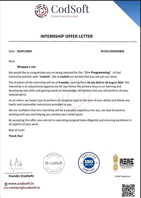 Shreyas Rao On Linkedin Intership Codsoft Codesoft Intern