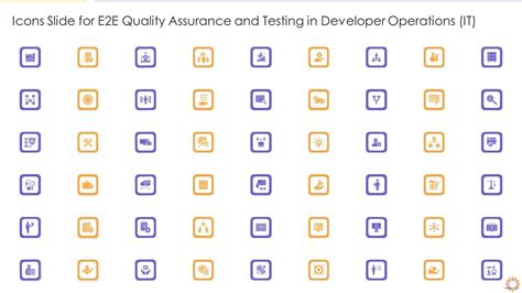 Icons Slide For E2e Quality Assurance And Testing In Developer Operations It Introduction Pdf