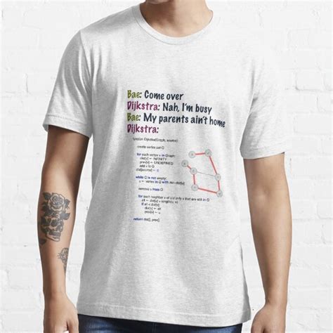 Dijkstra S Algorithm Essential T Shirt For Sale By Scienceluv Redbubble