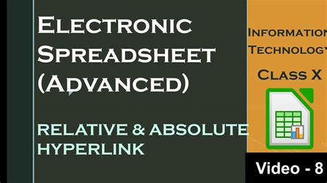 Relative Vs Absolute Hyperlink In Libreoffice Calc Easy Explanation And Practical Demo Youtube