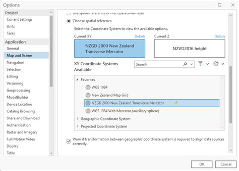 Solved Default Coordinate System When Creating A New Feat Esri