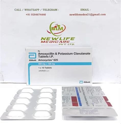 Amoxyclav Amoxicillin Potassium Clavulanate 625 At ₹ 165 Stripe