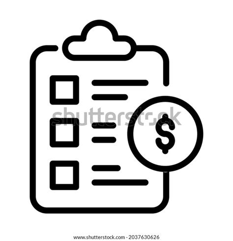 Tax Payment Outline Icon Business Finance Stock Vector Royalty Free 2037630626 Shutterstock