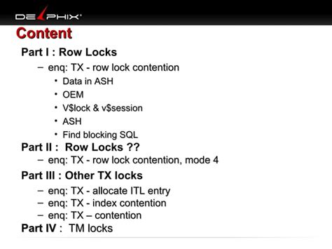 Ooug Oracle Transaction Locking Ppt