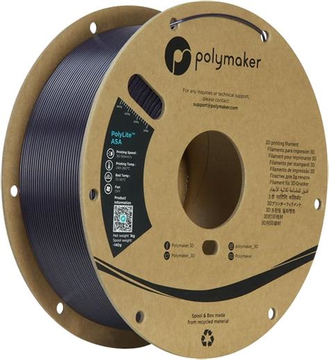 Polymaker Asa Filament 1 75mm Dark Purple 1kg Asa 3d Printer Filament