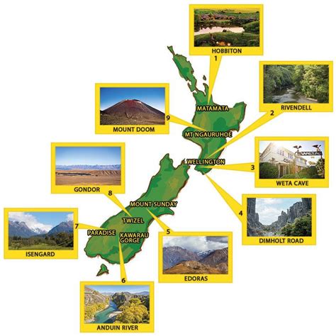 The Ultimate Lord Of The Rings Location Map For New Zealand