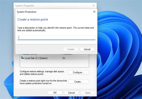 Windows System Restore Settings And Options Available In The Registry