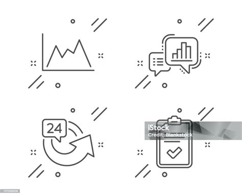 그래프 차트 24 시간 및 다이어그램 아이콘 세트 체크리스트 기호입니다 성장 보고서 반복 성장 그래프 설문 조사 벡터 0명에 대한 스톡 벡터 아트 및 기타 이미지 Istock
