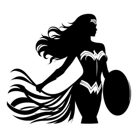 원더 우먼 프리미엄 벡터