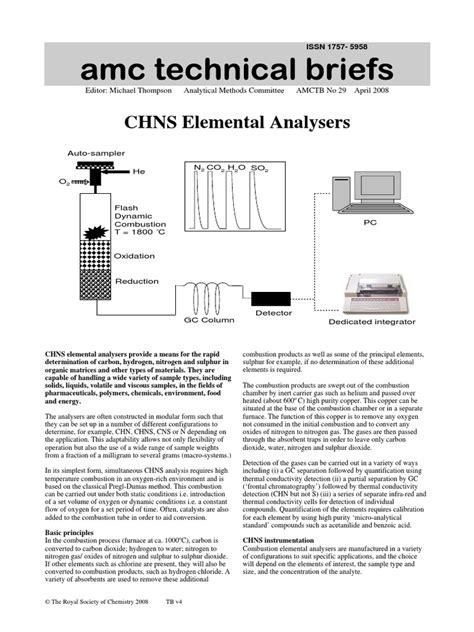Chns Elemental Analysers Technical Brief 29 Tcm18 214833 Download